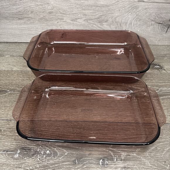 Pyrex | Kitchen | Pyrex Cranberry Purple 3 Quart 2 Quart Casserole ...